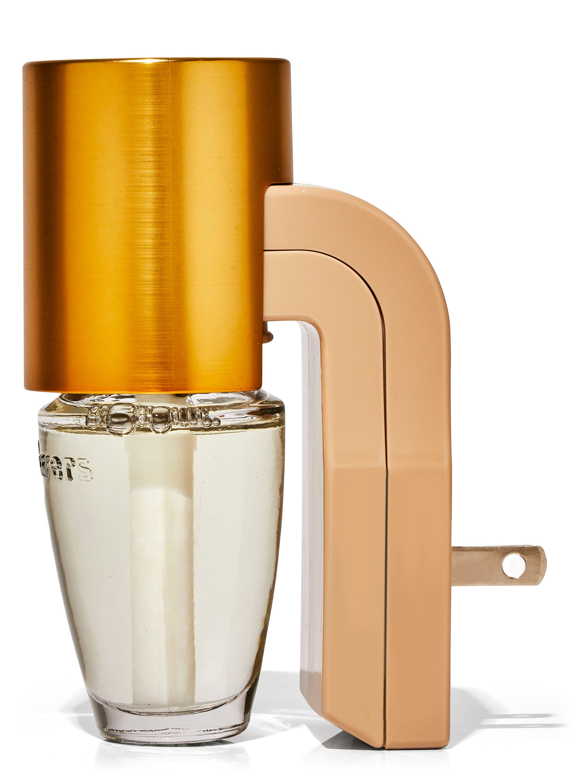 Metallic Brass Cylinder Wallflowers Scent Control Wallflowers Fragrance Plug Bath Body Works