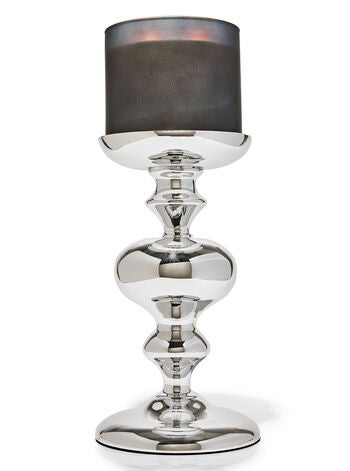 Silver Finial Pedestal 3-Wick Candle Holder | Bath & Body Works