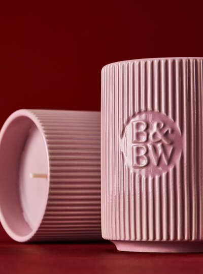 Pink Lavender & Espresso Single Wick Candle Single Wick Candle | Bath ...