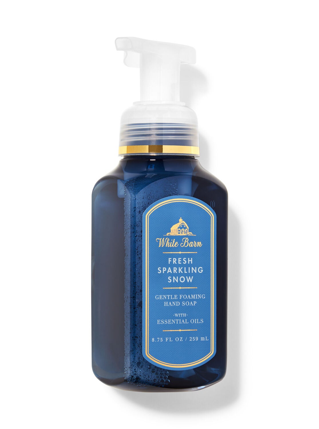 Fresh Sparkling Snow Gentle Foaming Hand Soap White Barn Bath