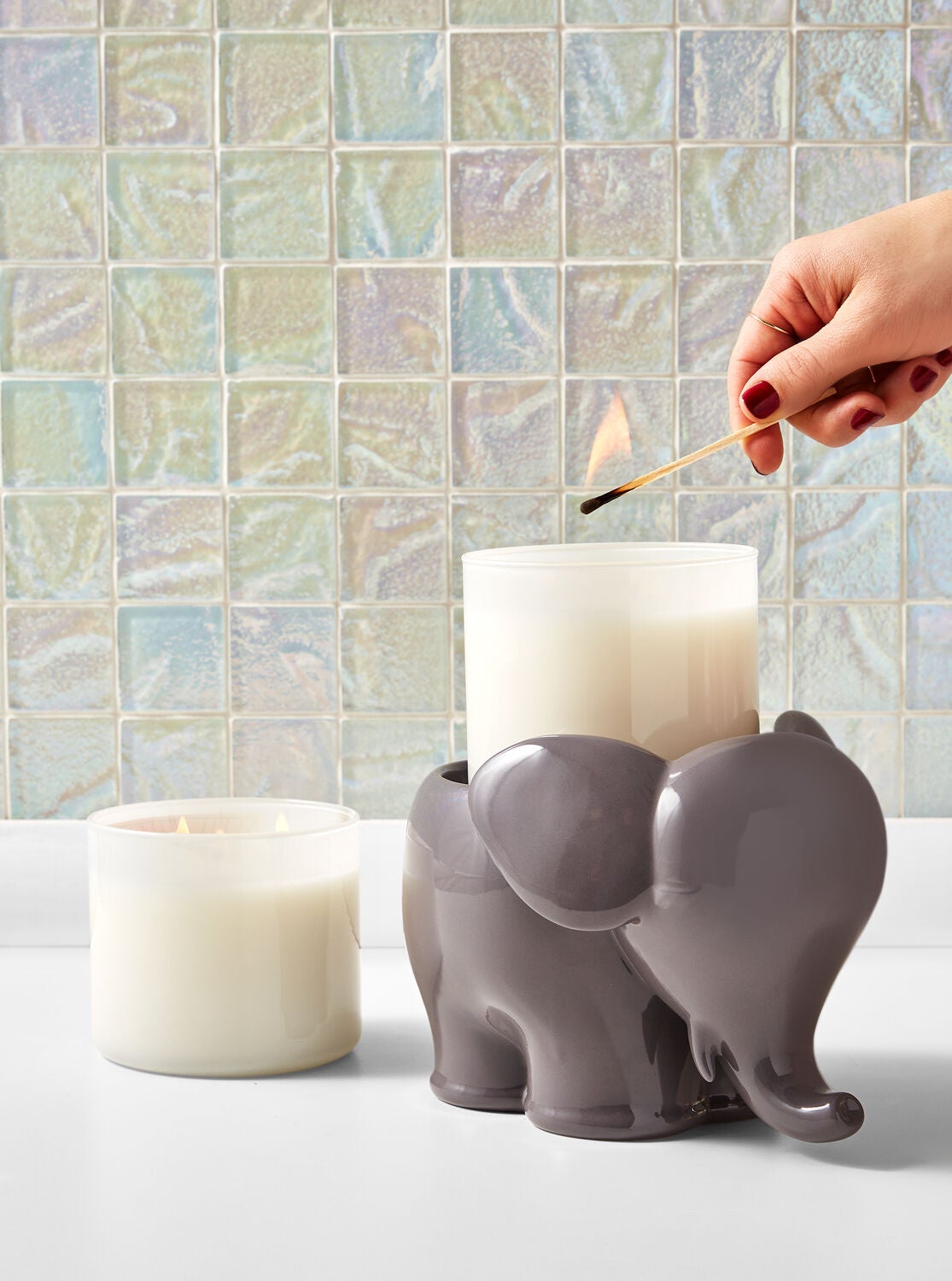 Elephant Pedestal 3 Wick Candle Holder Bath And Body Works