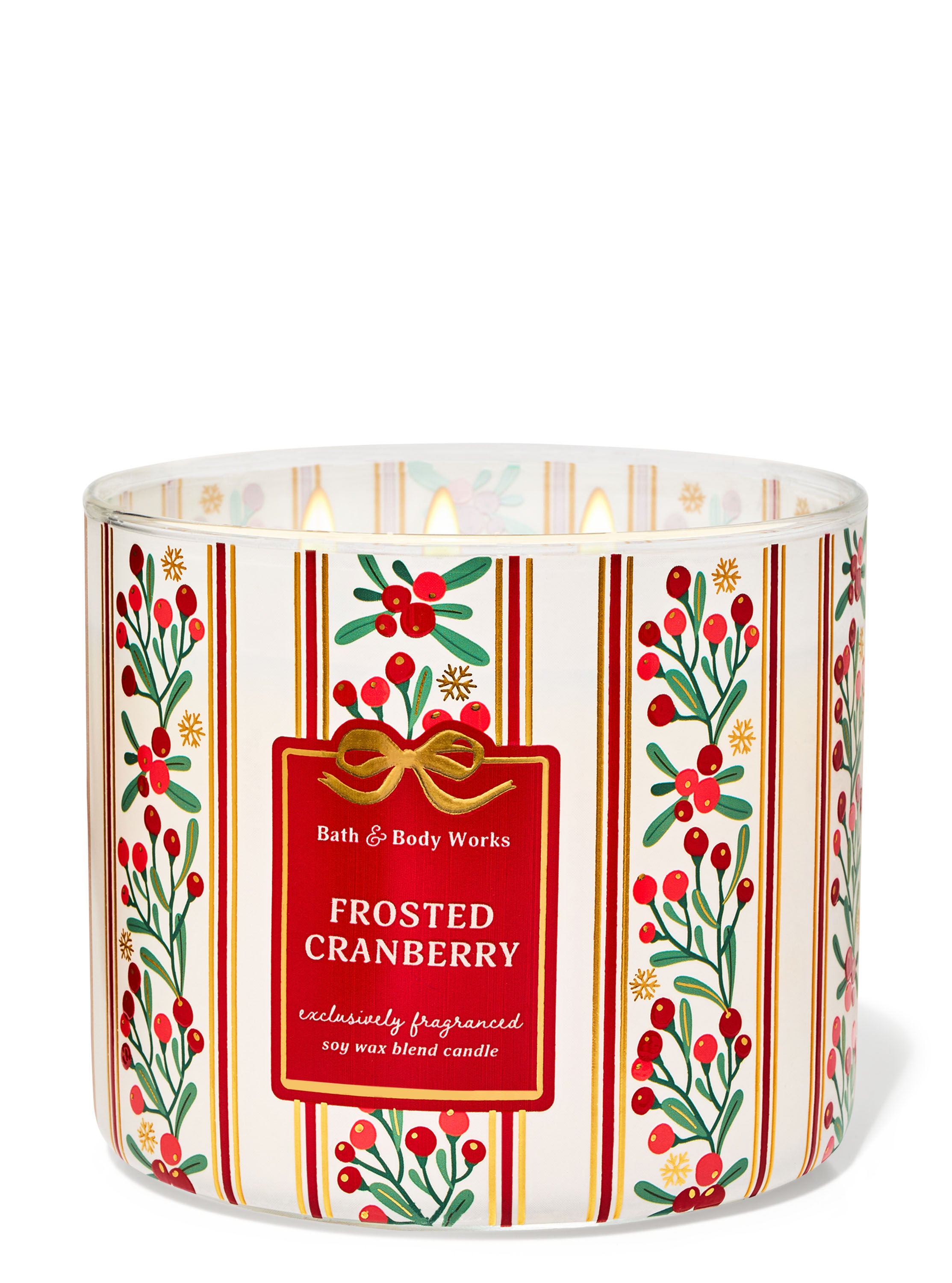 Frosted Cranberry 3 Wick Candle Bath Body Works
