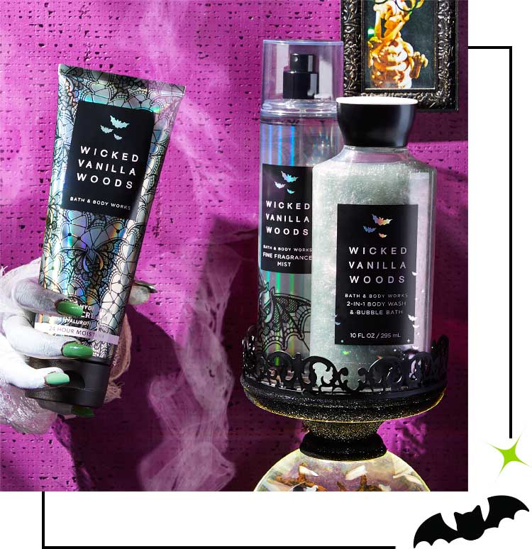 BBW NEW Halloween Wicked Vanilla Woods Body Care Bundle - munimoro.gob.pe